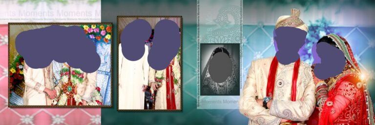 Creative Muslim Wedding Album PSD 12x36 Vol 124 - PsdAdda