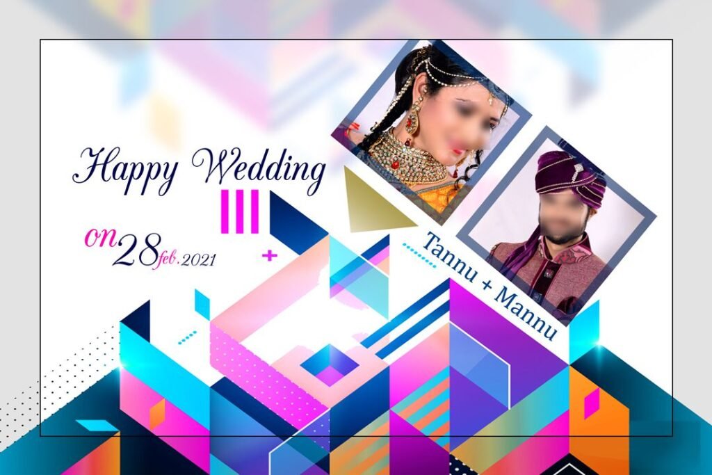 Wedding Album Cover Page Design PSD Vol 15 - PsdAdda