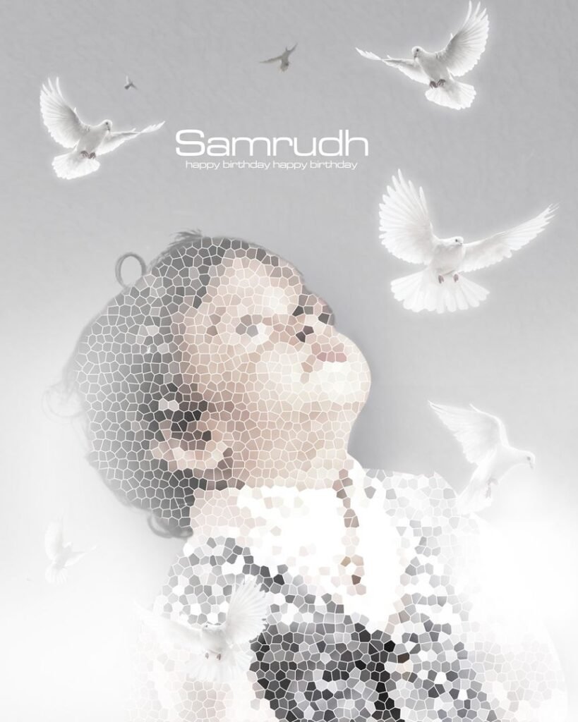 Baby Birthday Photo Editing PSD Free Download Vol -04 - PsdAdda