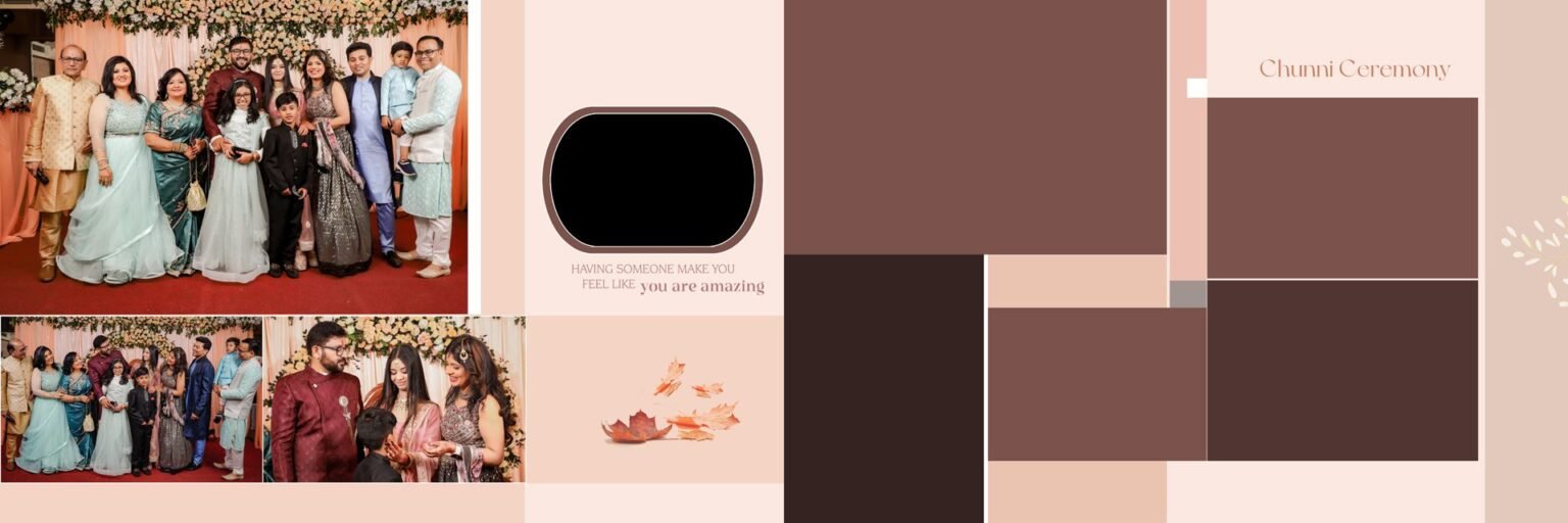 Beautiful Wedding Album PSD Template 12X36 Vol 254 - PsdAdda