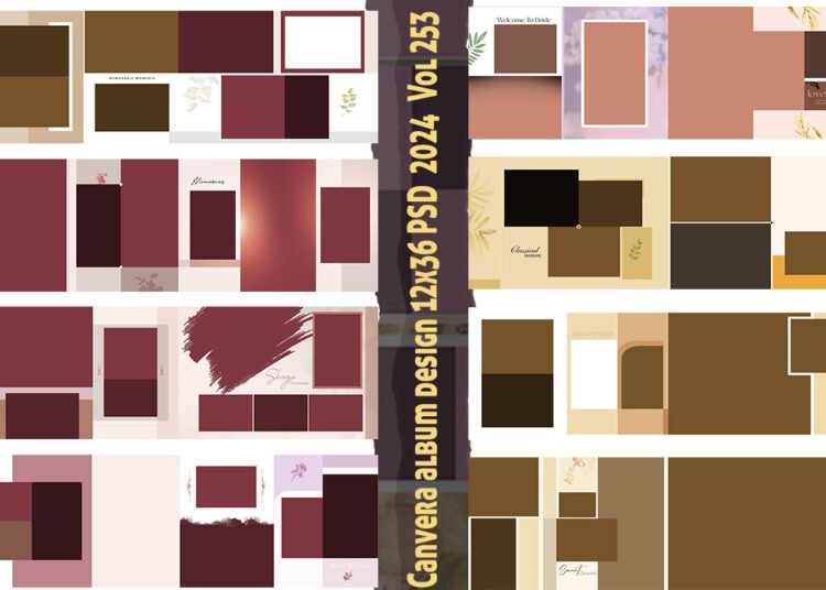 Canvera album design 12x36 PSD 2024 Vol 253 - PsdAdda